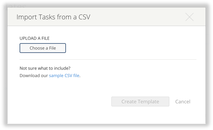 Import a Template from CSV – Kantata Knowledge Base