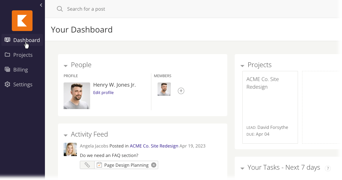 New Client Walkthrough – Kantata Knowledge Base