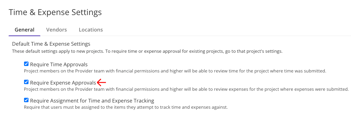 Enabling Expense Approvals – Kantata Knowledge Base